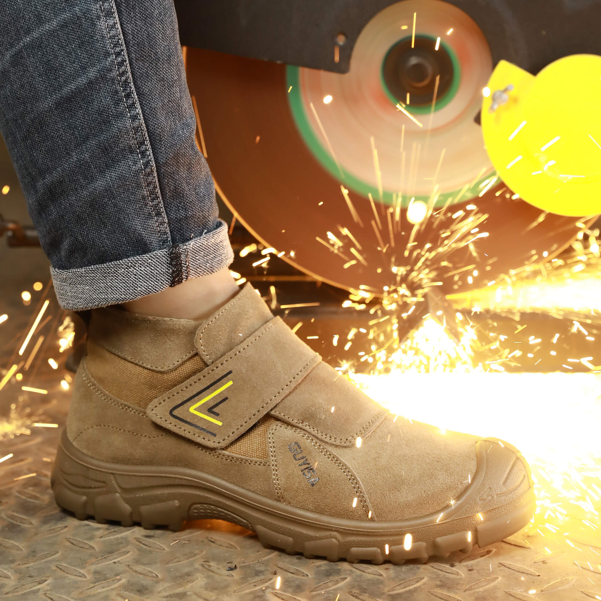 Industrial safety boots Welders work European standard steel toe safety ...