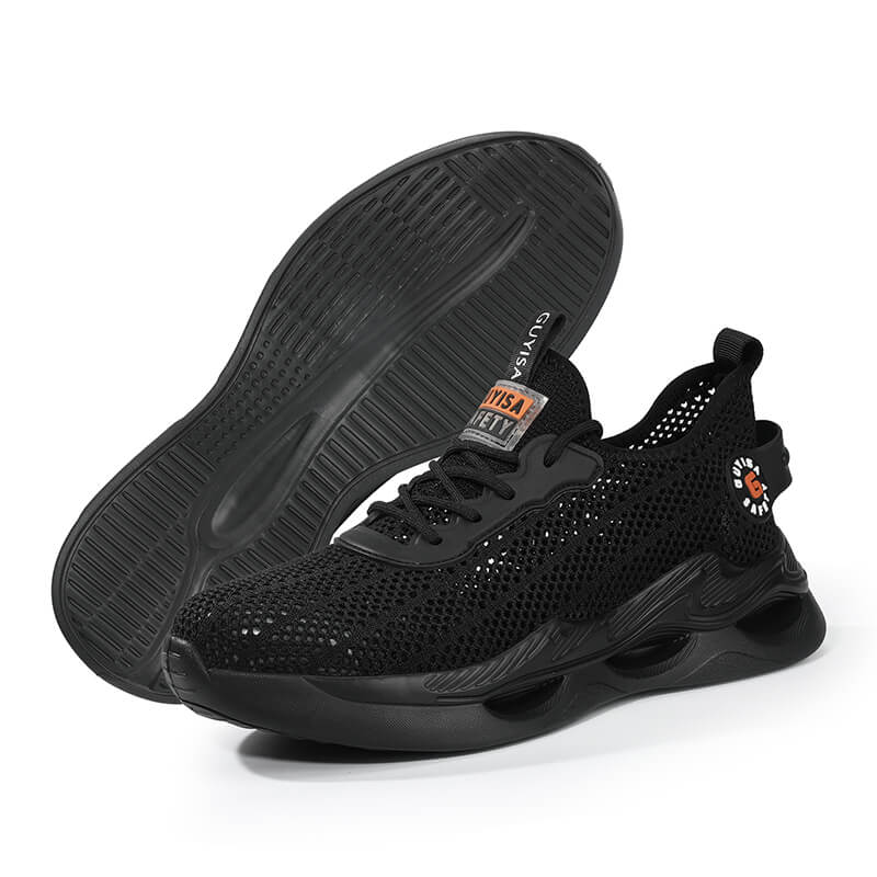 Fashion safety shoes European standard steel toe ultra light safety shoes