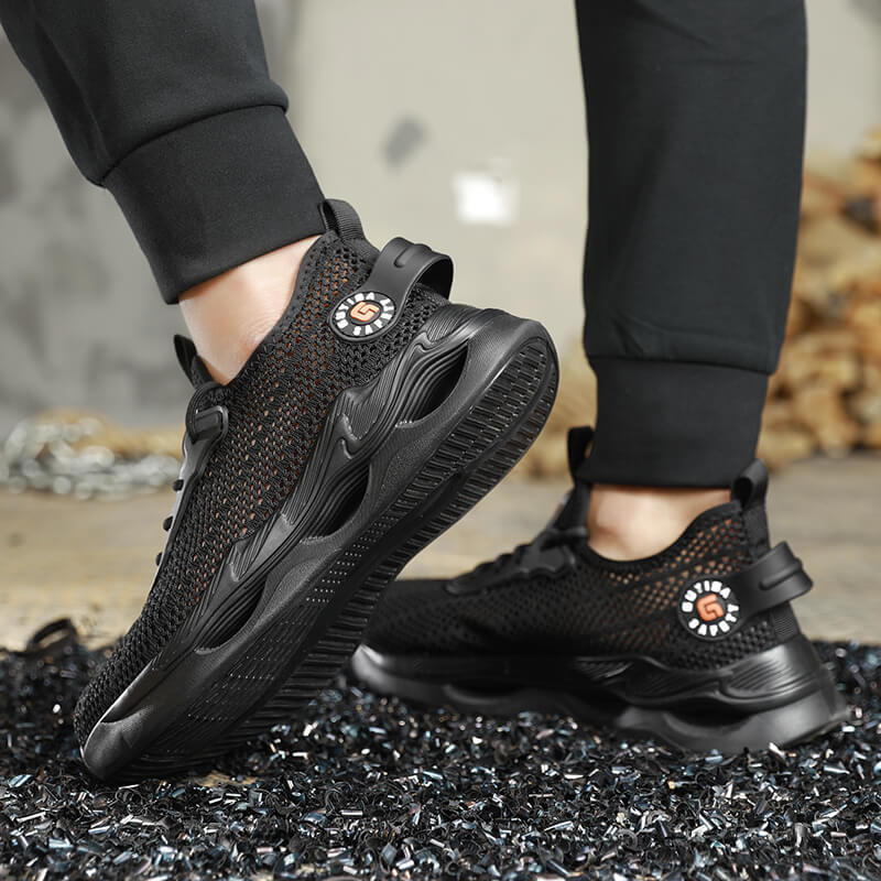 Fashion safety shoes European standard steel toe ultra light safety shoes