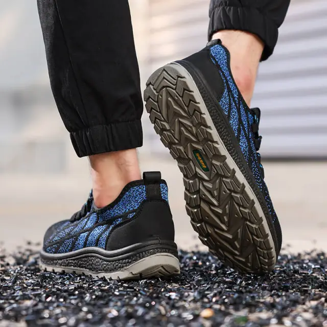 Anti-puncture safety shoes European standard steel toe safety work shoes