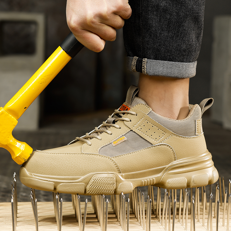 Fashion safety shoes outdoor work European standard steel toe safety shoes