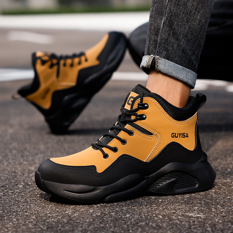 GUYISA Safety Boots European Standard Steel Toe Fashion Breathable ...