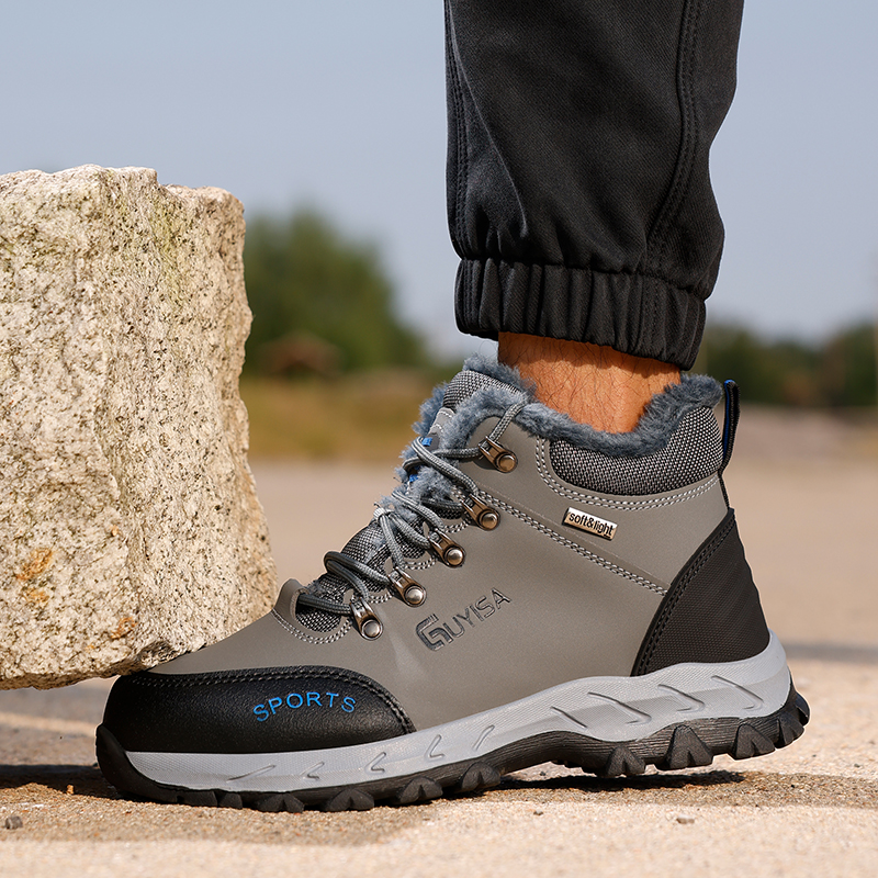 GUYISA Hot winter microfiber upper anti-smash and stab men's safety shoes
