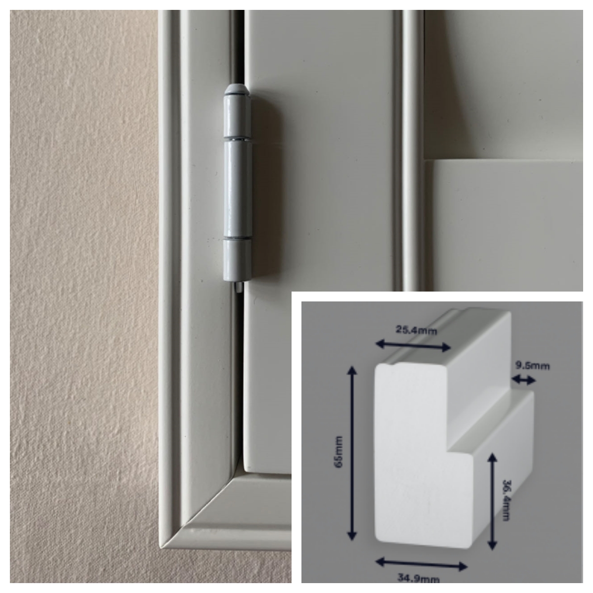 The use of different profiles in finished windows