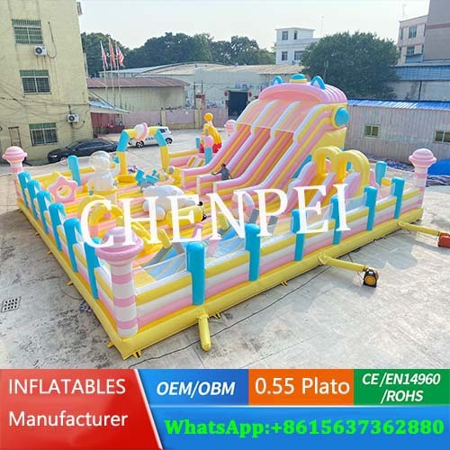 giant inflatable playground Large bouncy castle for sale