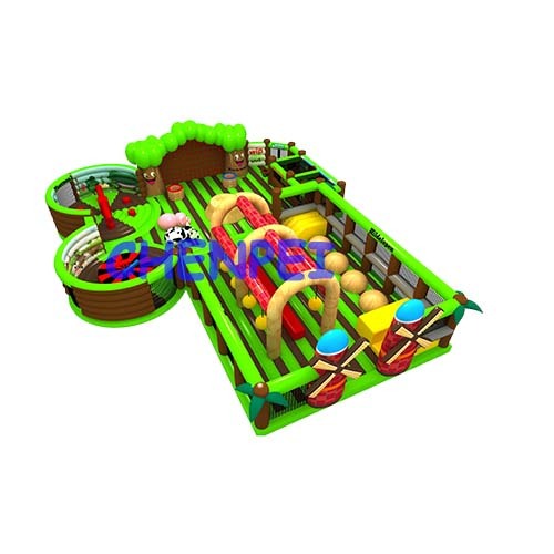 giant bouncy castle with slide combos inflatable castle slide combo ...