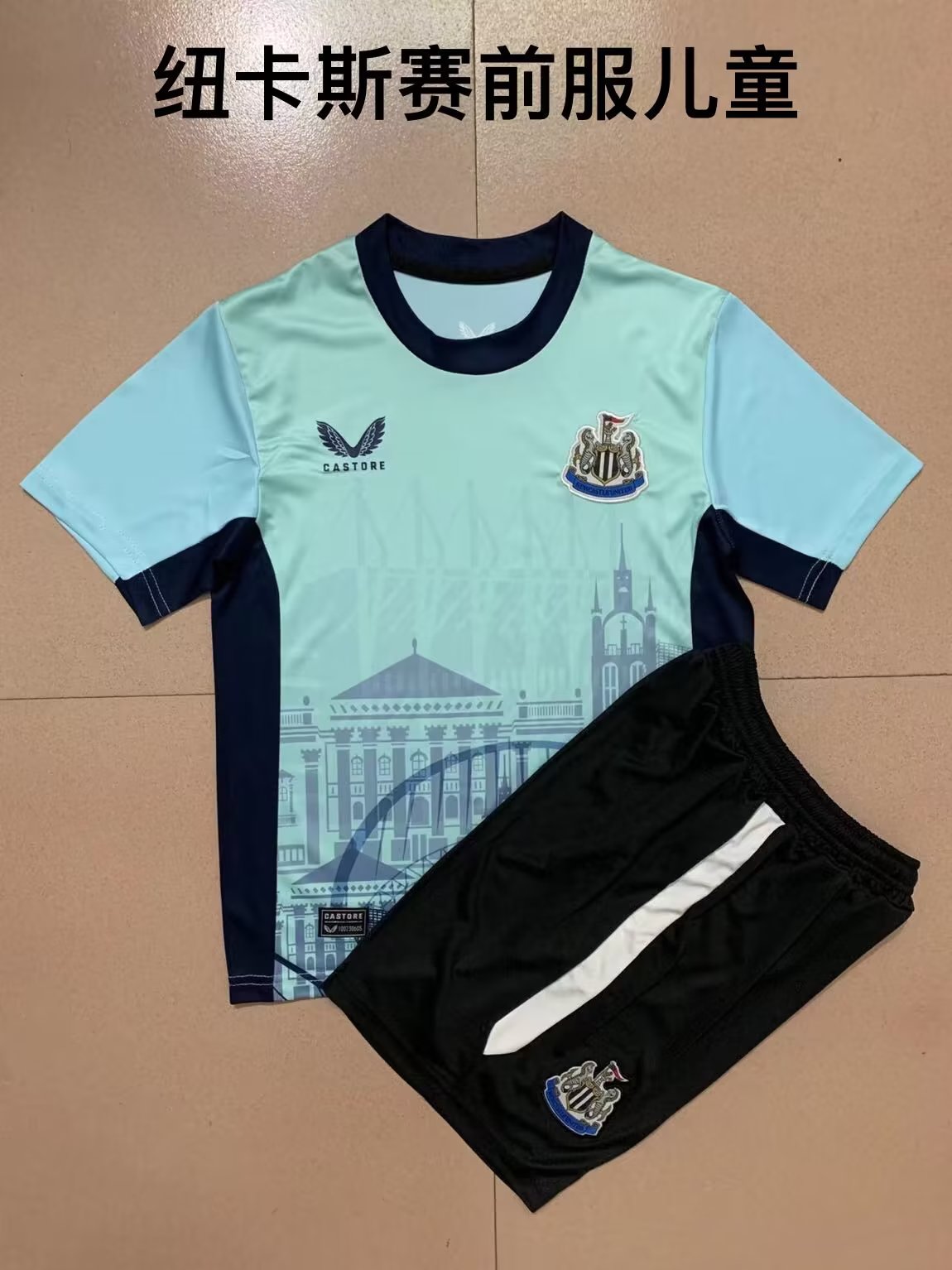 Kids 2022/23 Newcastle United Blue Pre-game Kids/Youth Soccer Uniform-208
