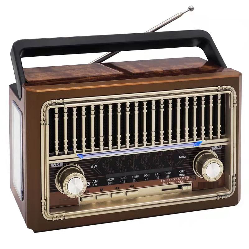 Retro radio R-1119 wood color,USB Radio