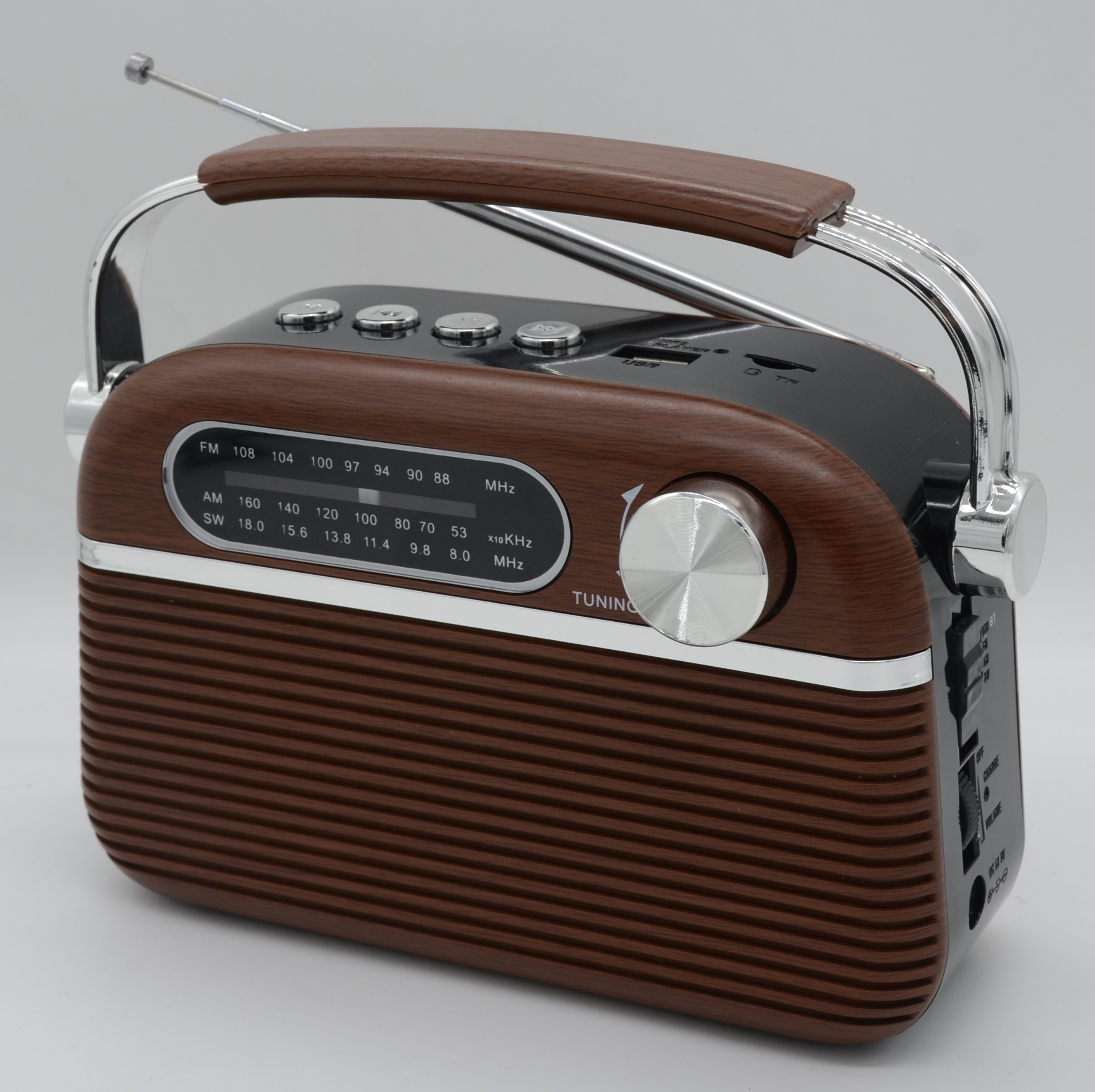 Retro radio R-1801W,USB Radio