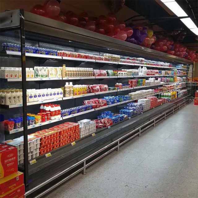 Commercial Vertical Multideck Cabinet Open Front Multideck Showcase ...