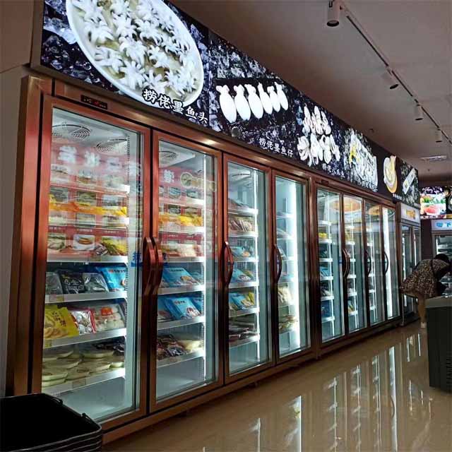 supermarket glass door fridge multideck glass door freezer vertical ...