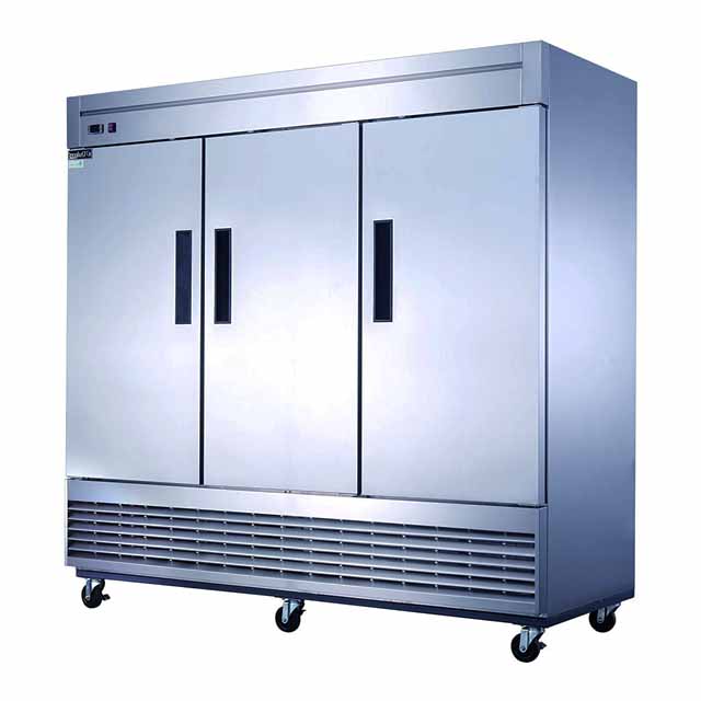 double temperature commercial refrigerator stainless steel kitchen ...