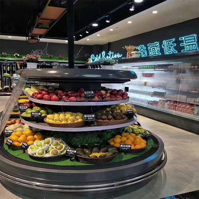 supermarket round multideck open chiller