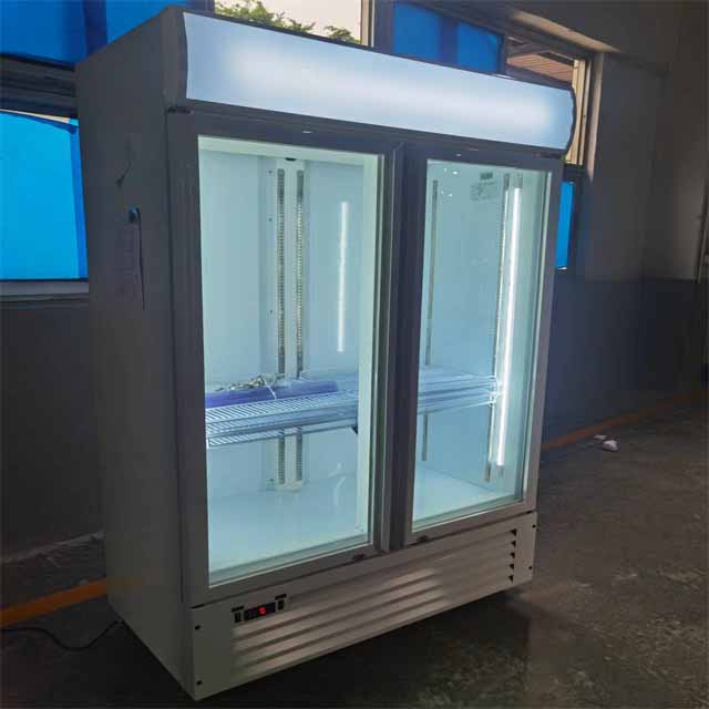 large capacity retail upright glass door freezer beverage showcase ...
