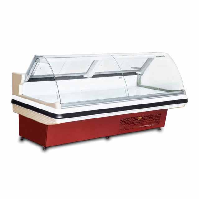 red meat display refrigerated case