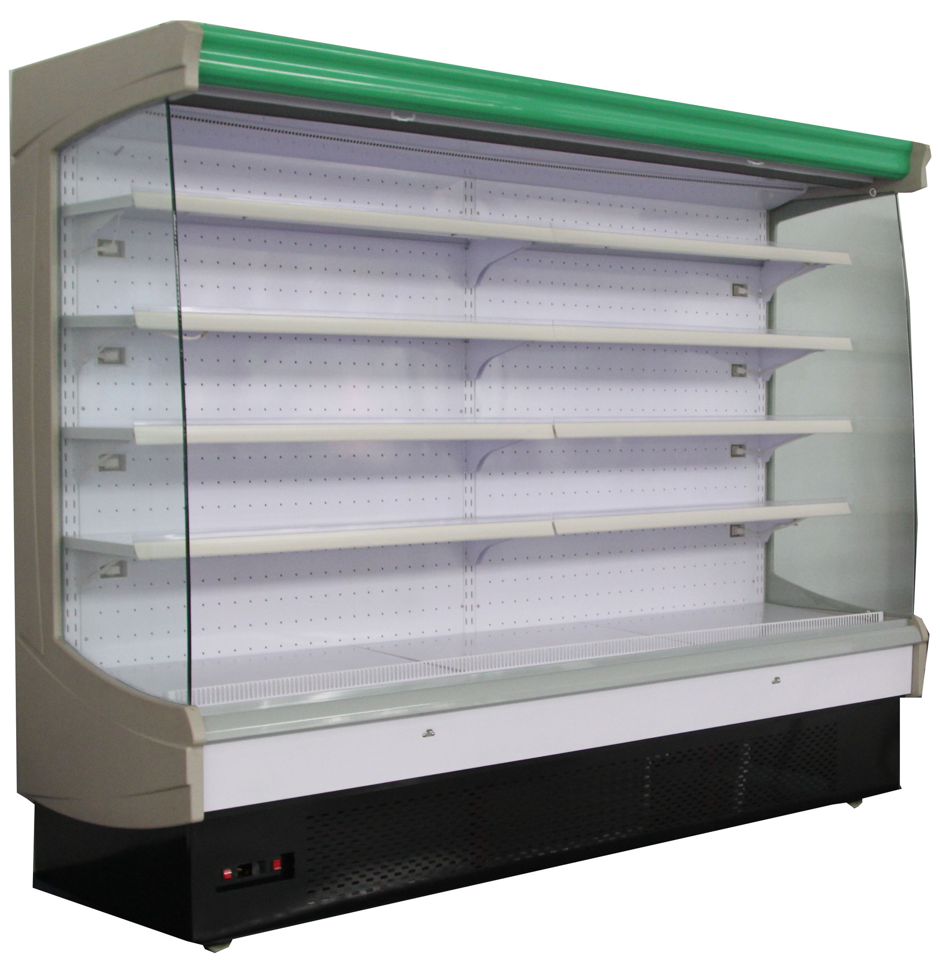open display showcase freezer fan cooling open fridge open drink ...