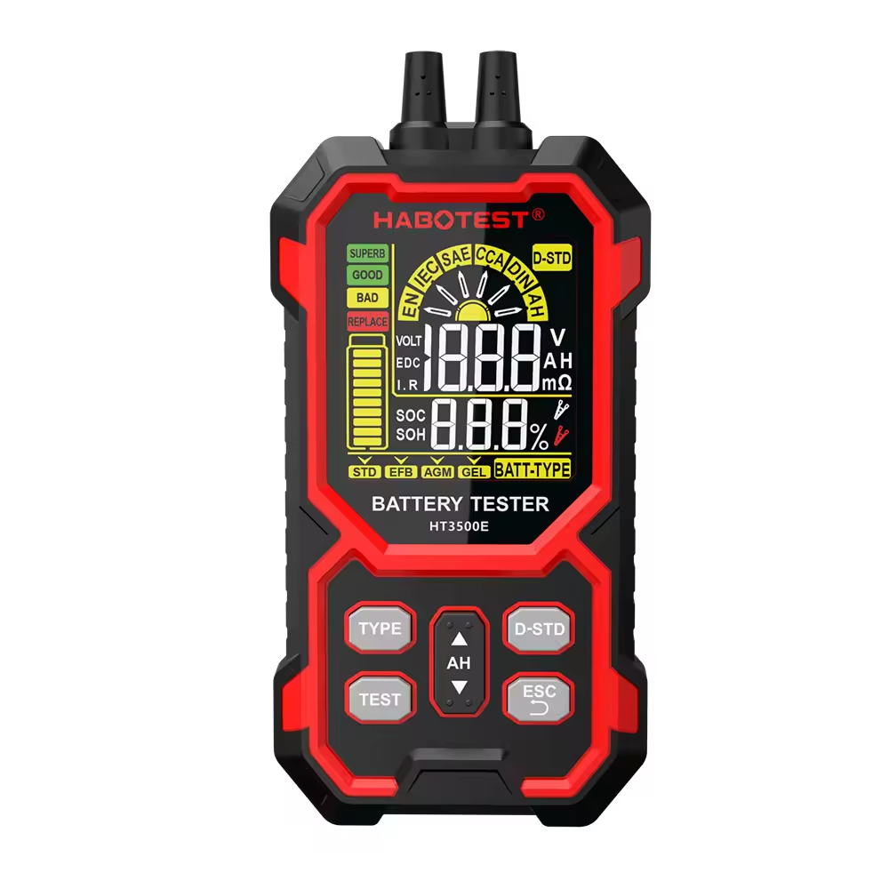 HABOTEST HT3500E Portable 12V/24V Battery Tester for Car Maintenance ...