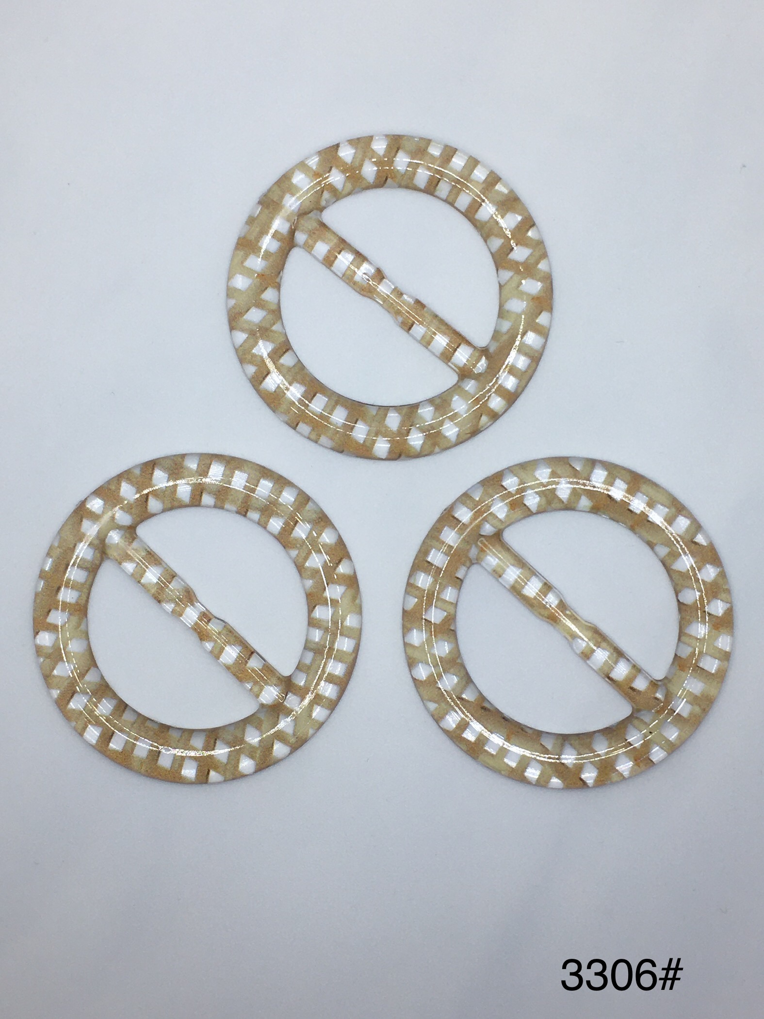 3306# Customized,Special pattern,Plastic,acrylic,Round Belt Buckle