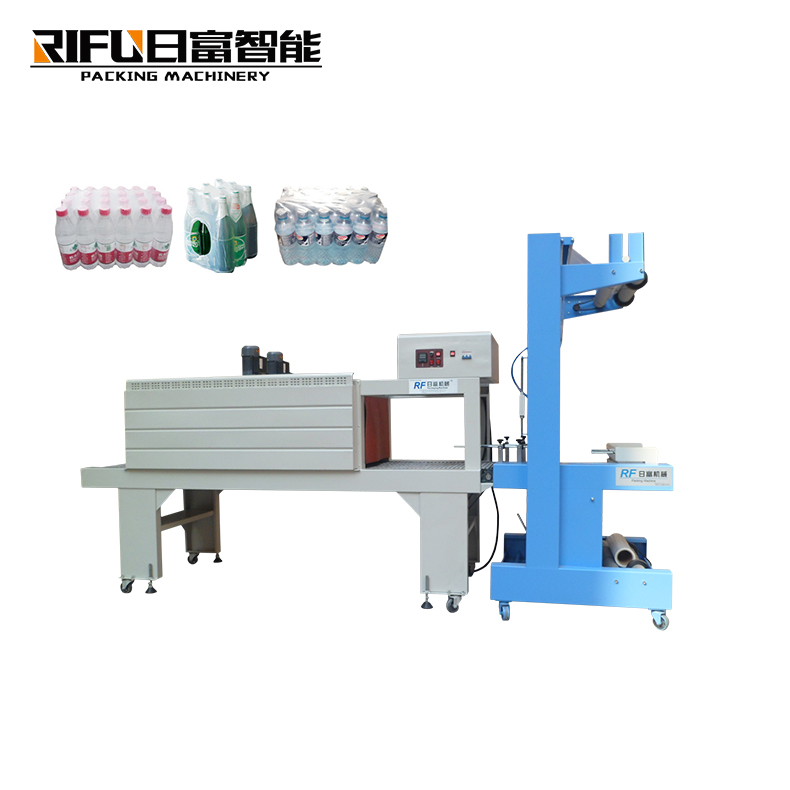 semi automatic film wrapping machine sleeve sealing cutting shrinking pe pof pvc
