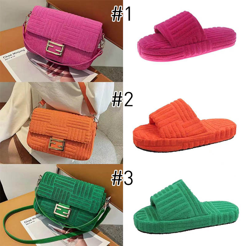 Wholesale Fashion slippers & bag set for women size:6-10 #PS3020