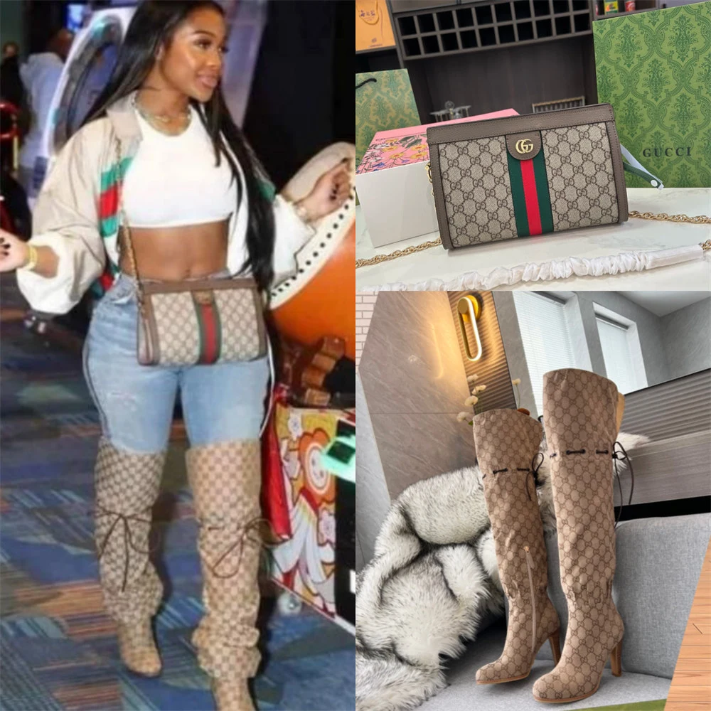 High quality boots &shoulder bag free shipping GUI #30191