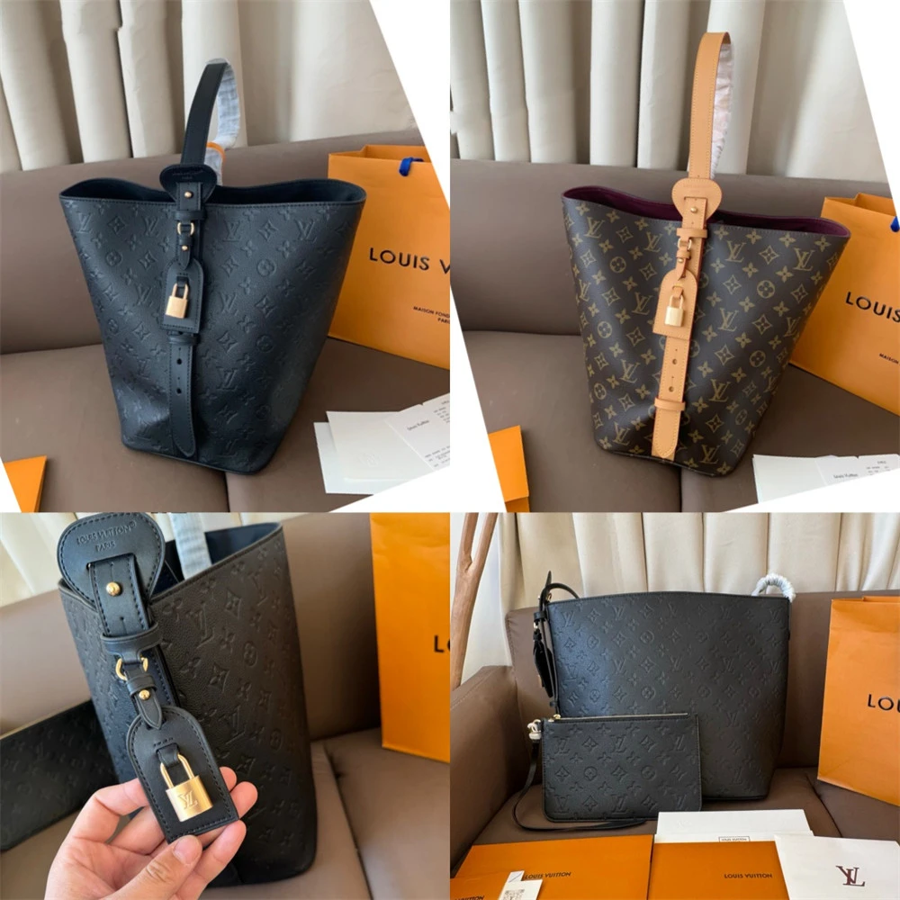 High quality leather bucket bag size:26*29cm LOV #30346