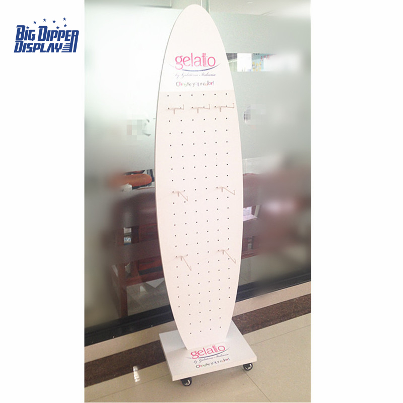 BDD-FF26 Free Standing Pegboard Hook Flip Flops Display Rack, Slipper ...