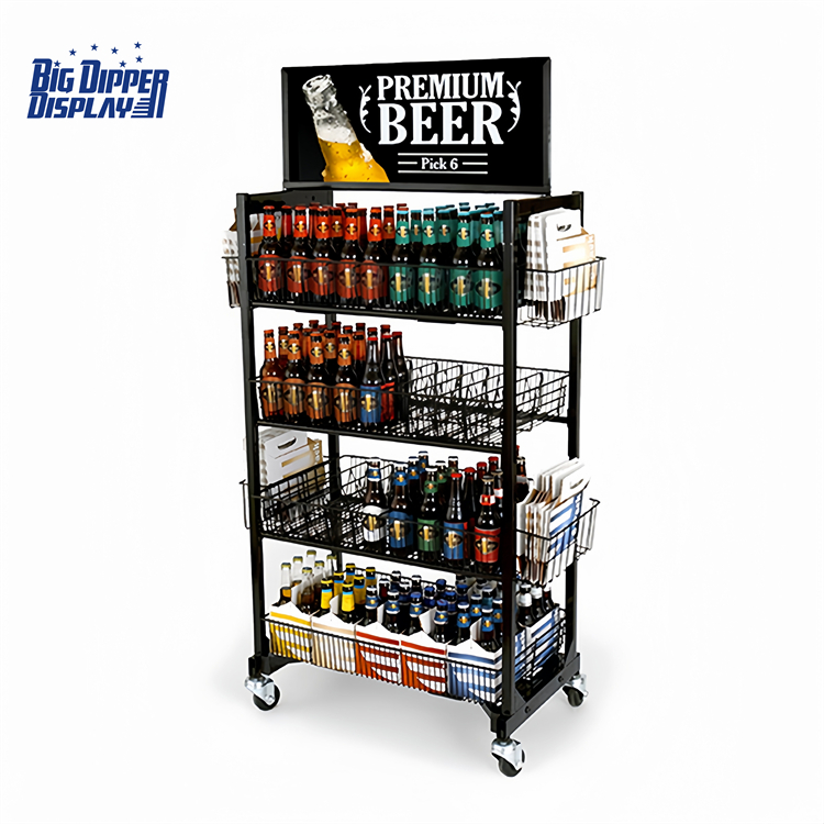 WB48 Hot Selling Drink Rack Water Energy Bottle Shelf Beverage Display ...