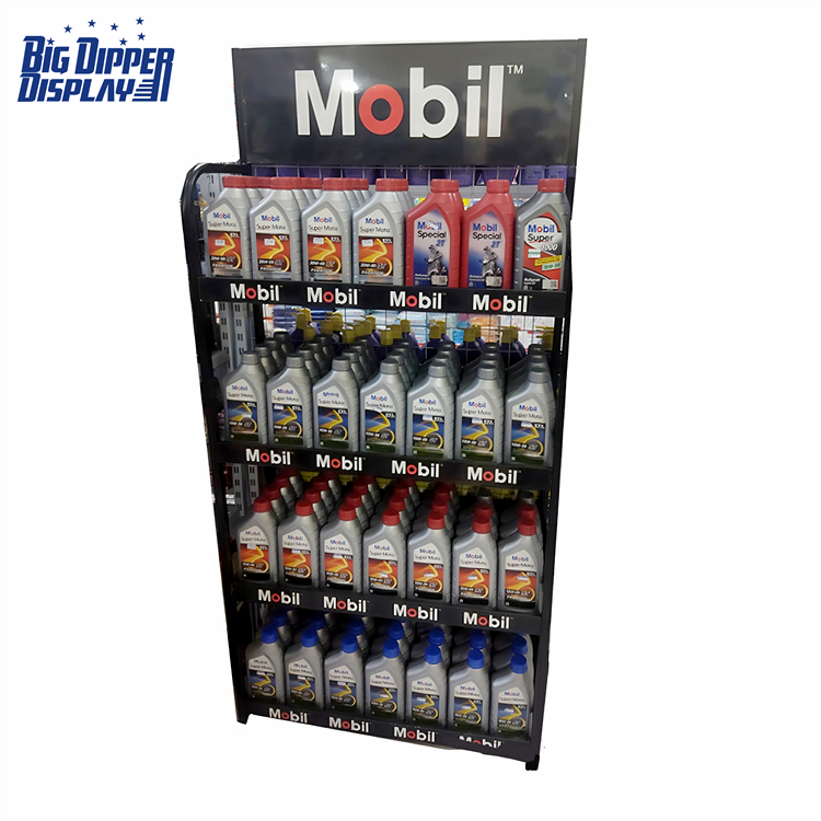 OL22 Metal Motor engine oil display rack Gas Station lubricant oil ...