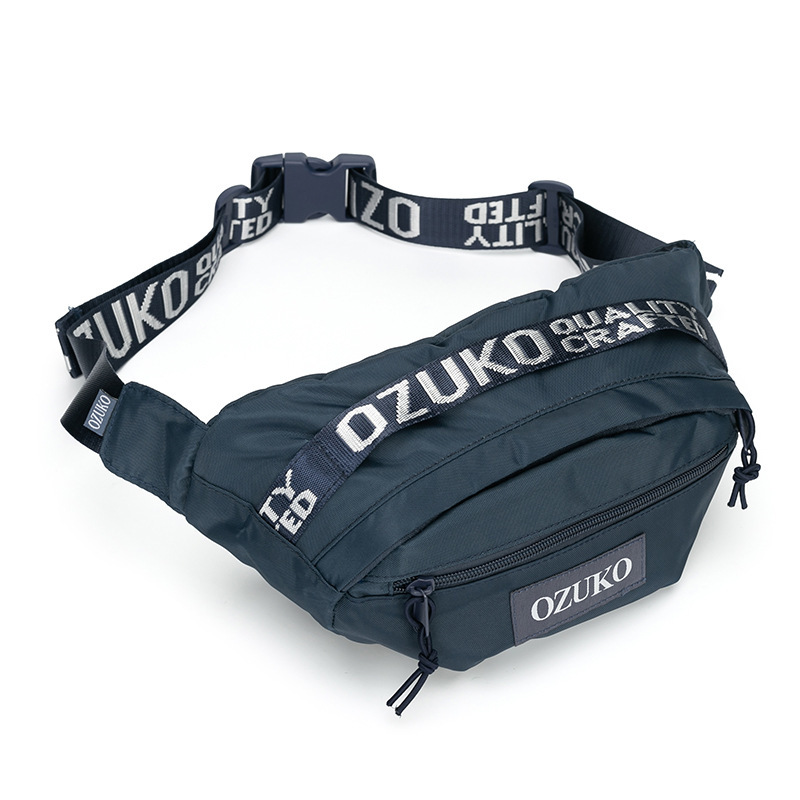 Ozuko 9102 New Custom Made Single Belt Bags Water Resistant Logo ...