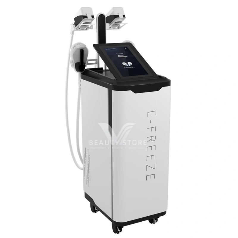 2 In 1 4 Handle 5 Tesla Cryo Body Sculpting Machine Cryolipolysis Fat ...