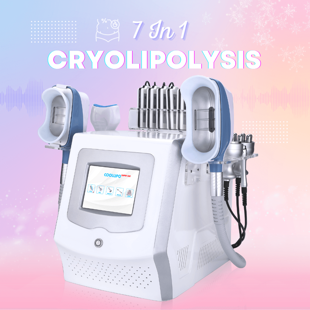 cryosculpting Fat Freezing Body Cavitation Machine with 6 handle