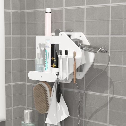 Wall Mounted Hair Tool Organizer,Bathroom Furniture