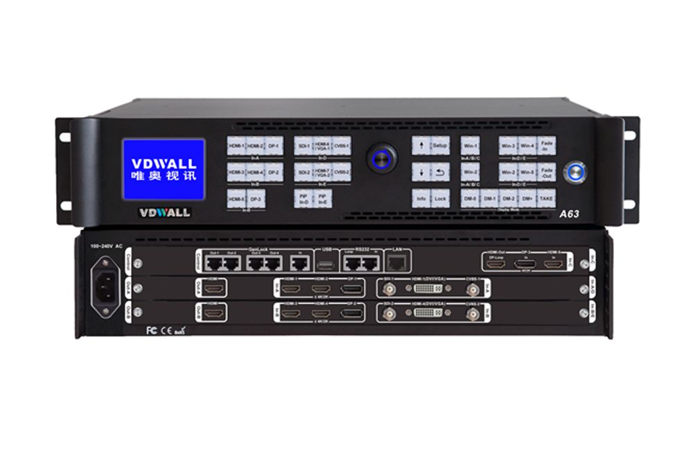 VDWALL A63 4K Multi-Win Mosaic LED Video Wall Processor with HDMI2.0 ...