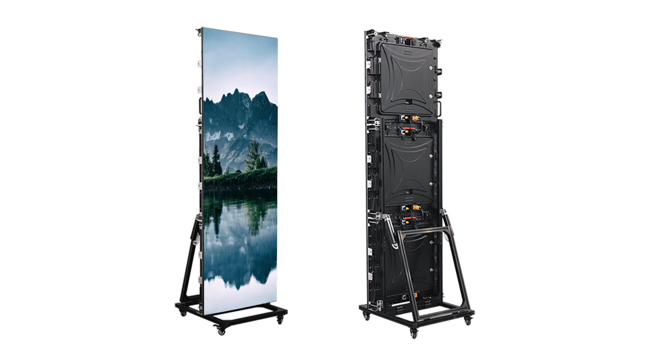 P3.076 Indoor Multi-functional Movable Advertising Poster LED Screen