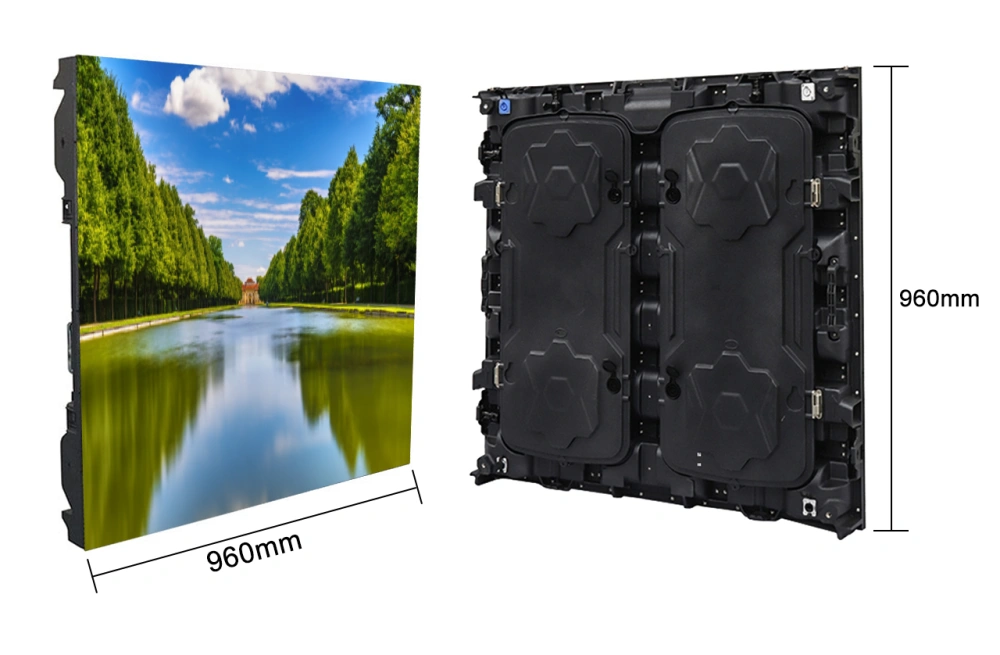 High Brightness P4 Outdoor 960x960mm Die-cast Fixed Installation LED ...