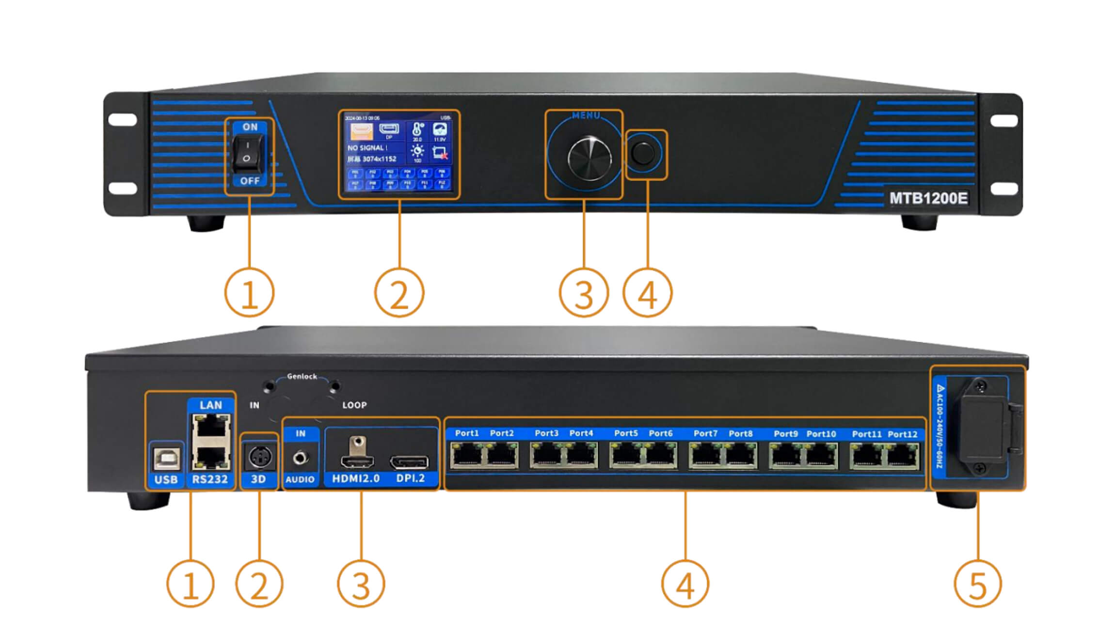 Mooncell MTB1200E Master Controller Series LED Video Processor