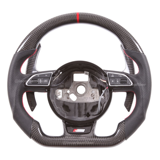 Carbon Fiber Steering Wheel for Audi S3/RS3 S4/RS4 S5/RS5 S6/RS6 S7/RS7