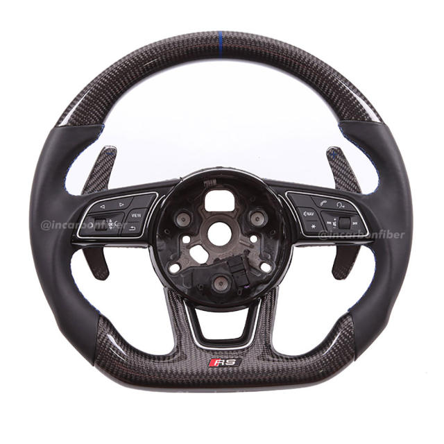 Carbon Fiber Steering Wheel for Audi A1 A2 A3 A4 A5 A6 A7 S3/RS3 S4/RS4 S5/RS5 S6/RS6
