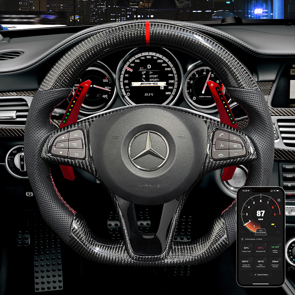 TDD Smart Paddle Shifter for Mercedes benz carbon fiber
