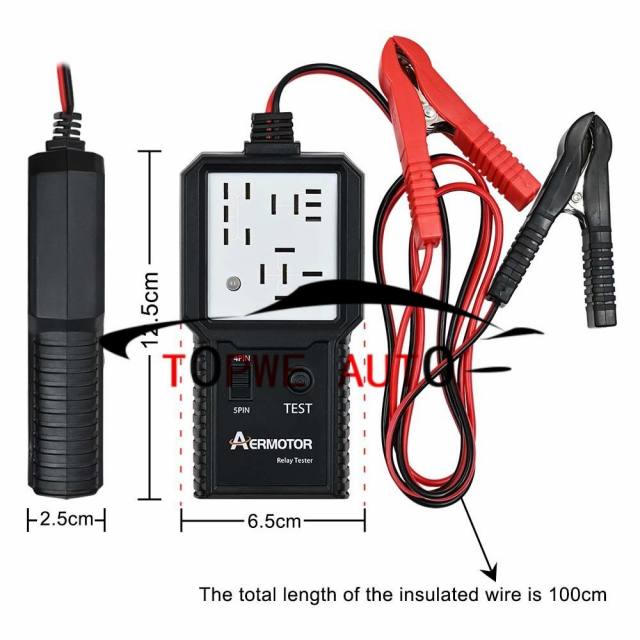12V and 24V relay tester
