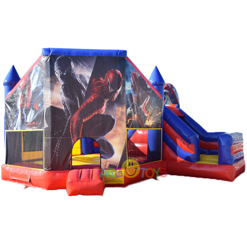 Spiderman bounce house with slide for sale China factory, manufactuer ...