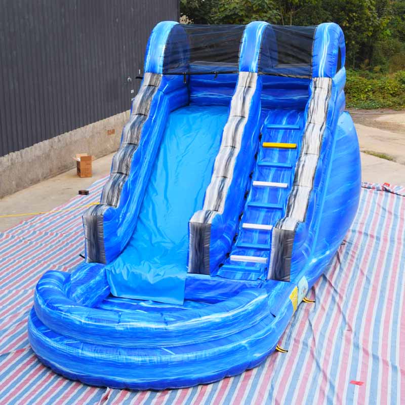 14ft Blue Marble water slide for sale China factory, manufactuer ...