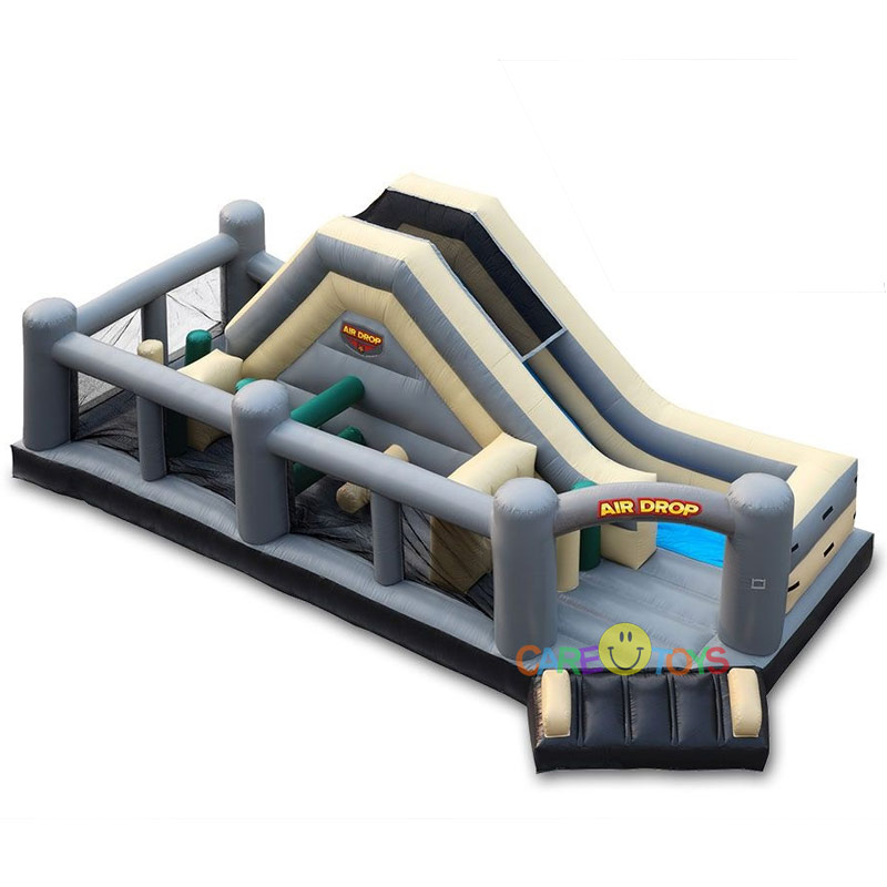 Air drop inflatable obstacle course for sale China factory wholesale price