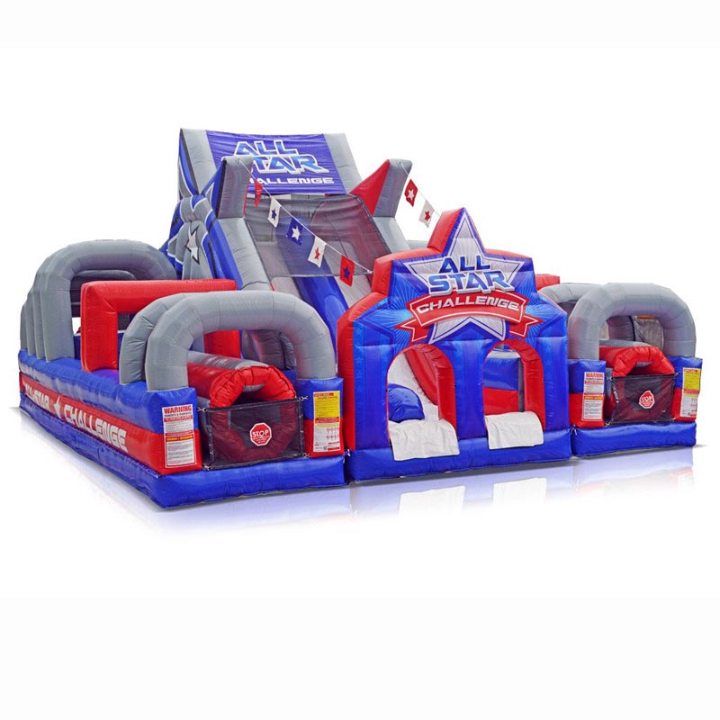 All star inflatable obstacle course for sale China factory, manufactuer ...