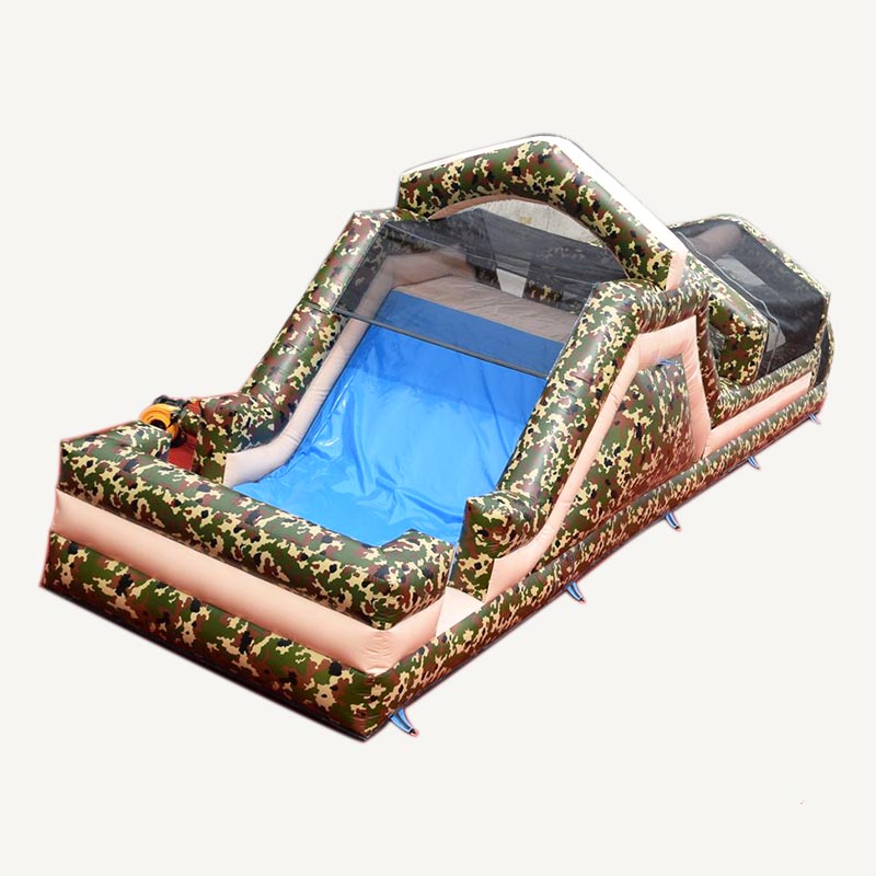 camouflage inflatable obstacle course