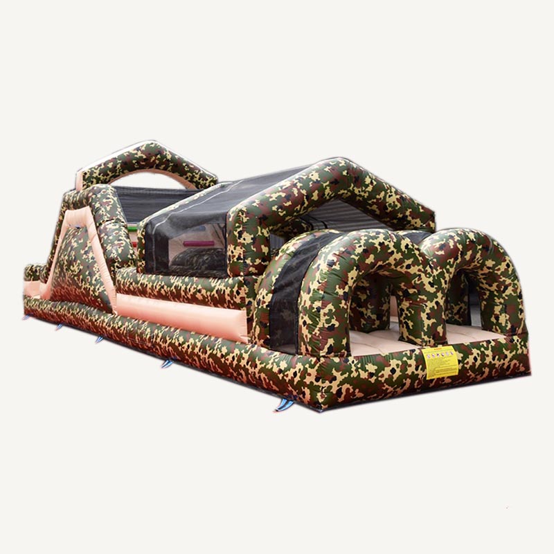 camouflage inflatable obstacle course