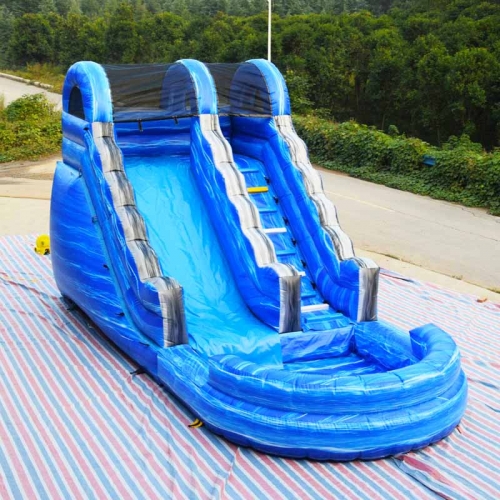 14ft Blue Marble water slide for sale China factory, manufactuer ...