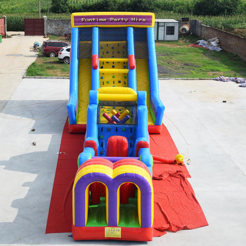 Vertical rush inflatable bounce house obstacle course for sale - China ...