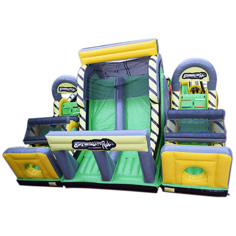 Adrenaline Rush Inflatable obstacle course for sale China factory ...